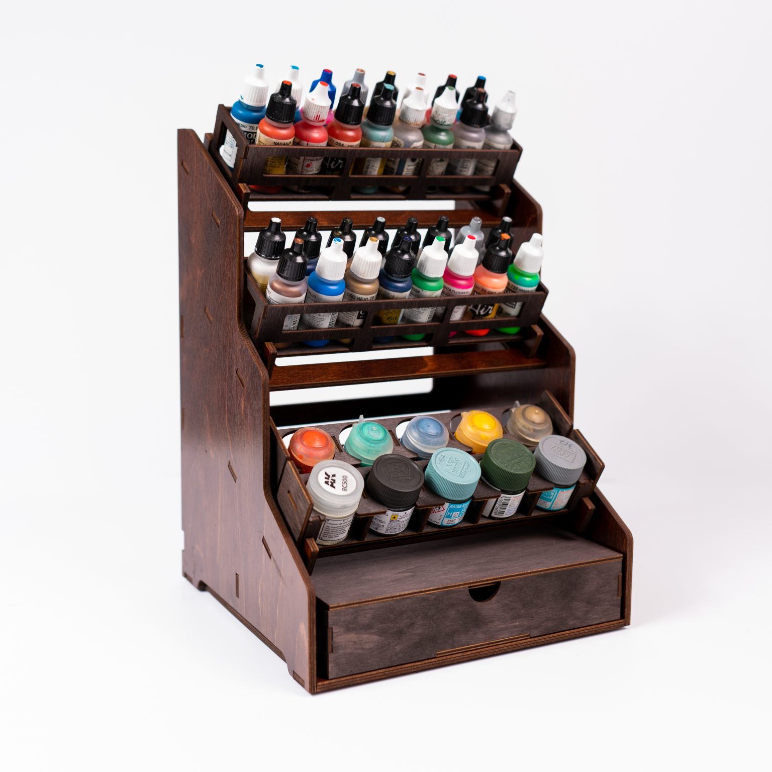 Tabletop paint stations, stands and shelves | frontierwargaming.com